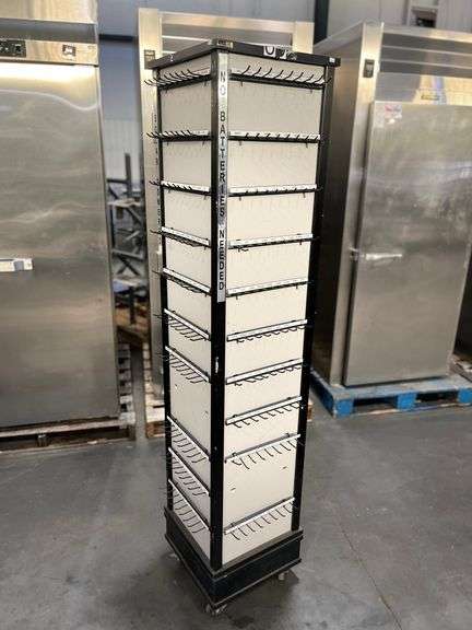 Merchandise Display Showcase on Wheels 72" Tall - NexBid