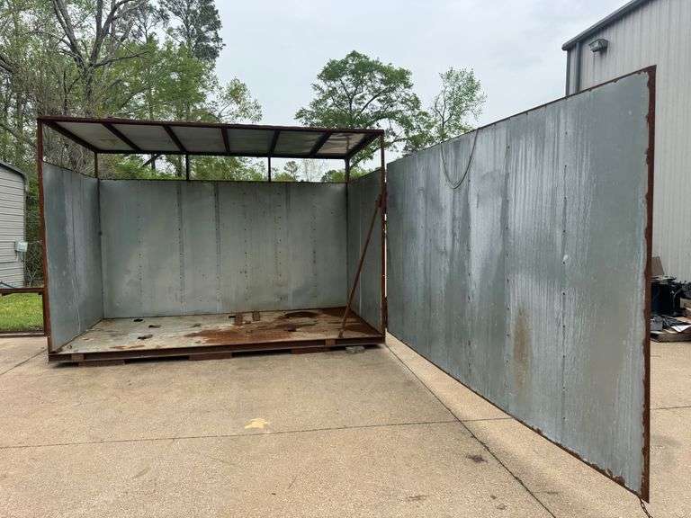 Steel Shipping Crate Structure – Future Tiny Home? Custom Blast Booth ...