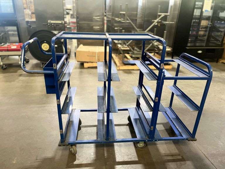 66" x 25" x 47" – “The Load Mover” Slatted Utility Rack - NexBid