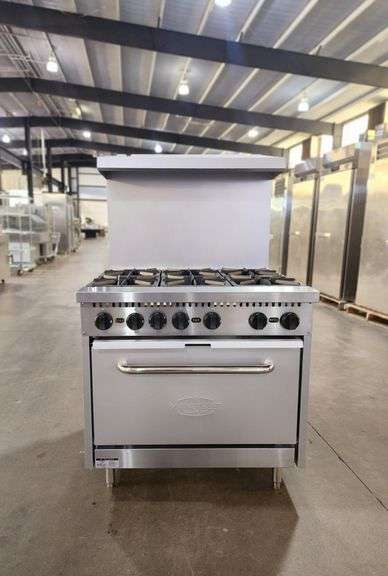 NEW 36” Natural Gas 6-Burner Range with Standard Oven – 210,000 BTU ...