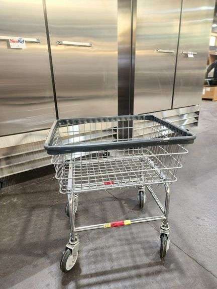 27" x 23" x 27" Chrome Utility Cart – Rolling Inventory / Supply Hauler ...