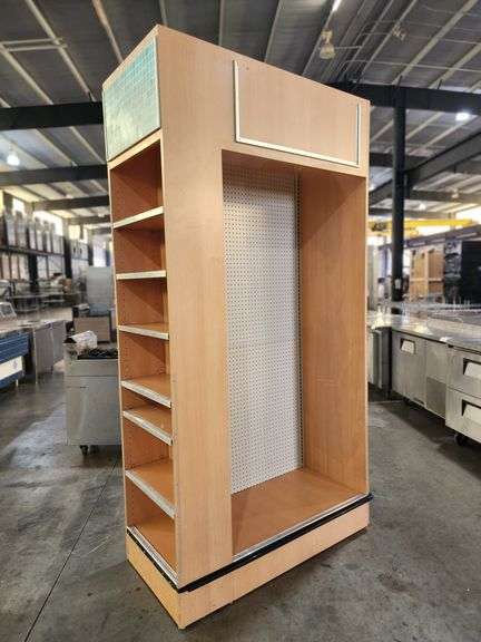 Slat Wall Retail Display 50" x 24" x 96" Tall - NexBid