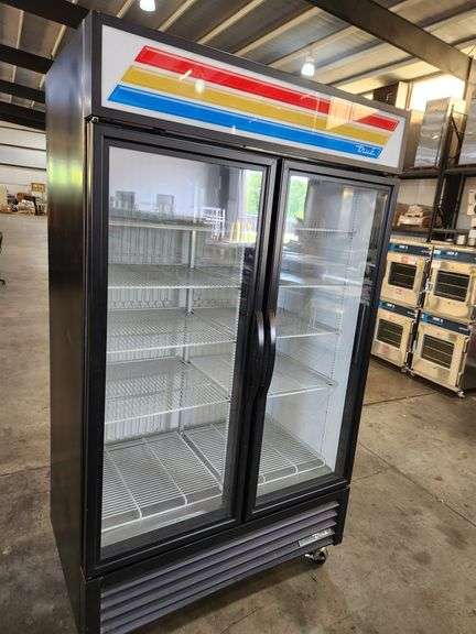 SUPER CLEAN True 2-Door Glass Front Freezer w/ LED Lighting - NexBid