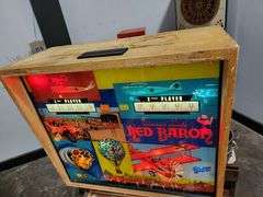 1975 Chicago Coin RED BARON Pinball Machine – - NexBid
