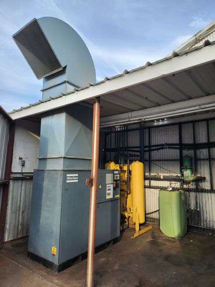 Atlas Copco GA37 Air Compressor System w/ Kaeser KAD-260 Dryer ...