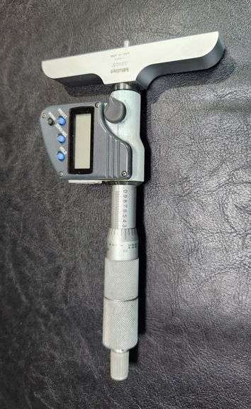 Mitutoyo Digital Depth Micrometer .00005" with Rods – In Case - NexBid