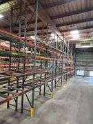 Bid x 9 – Heavy-Duty Warehouse Pallet Racking Sections – 20’ Uprights ...
