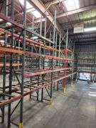 Bid x 9 – Heavy-Duty Warehouse Pallet Racking Sections – 20’ Uprights ...