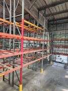Bid x 9 – Heavy-Duty Warehouse Pallet Racking Sections – 20’ Uprights ...