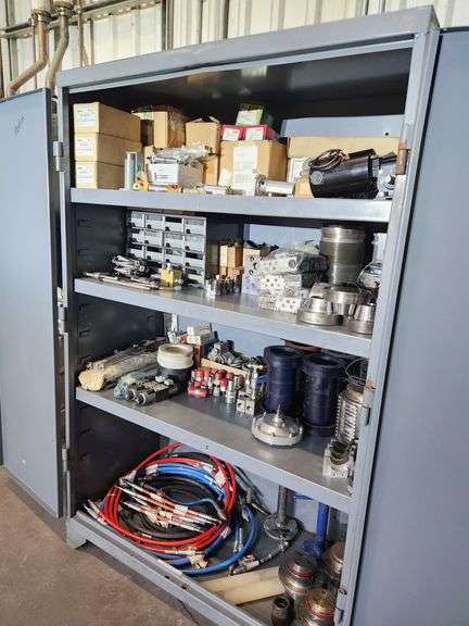 Heavy-Duty Steel Storage Cabinet – Loaded with Precision Tooling, Dies ...