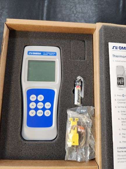 Omega HH911T Dual Input Thermocouple Thermometer – w/ Probe & Cert - NexBid