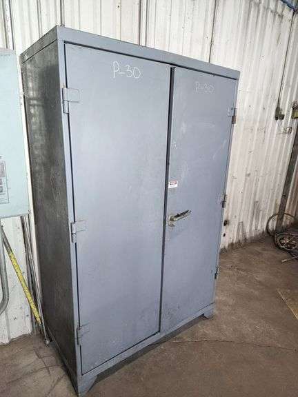 Heavy-Duty Steel Storage Cabinet – Loaded with Precision Tooling, Dies ...