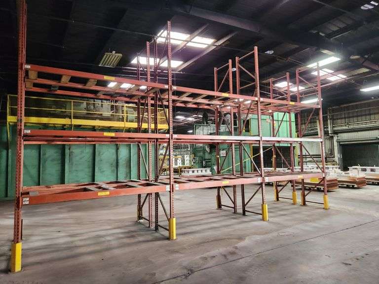 🔷 Bid x 3 – Heavy-Duty Warehouse Pallet Rack Sections - NexBid