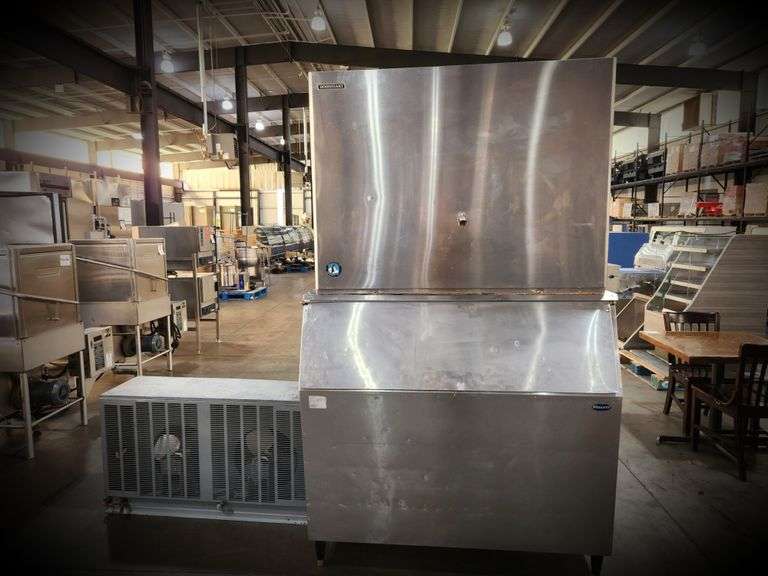 Hoshizaki KM-1900SRH Ice Machine w/ Bin & Remote Condenser Package - NexBid