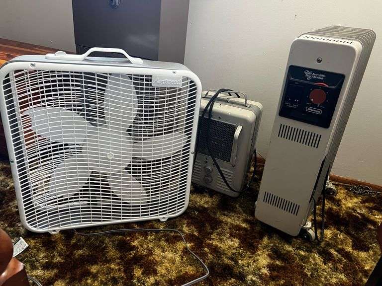 Box fan and heaters - NGW Auctions