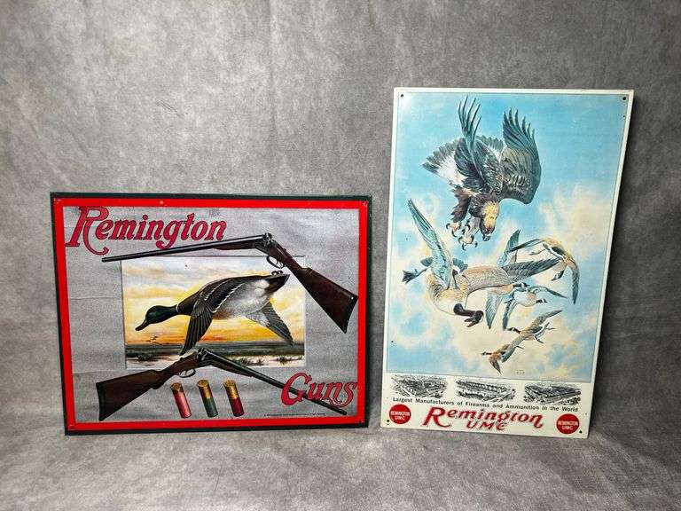 2 reproduction metal signs - NGW Auctions