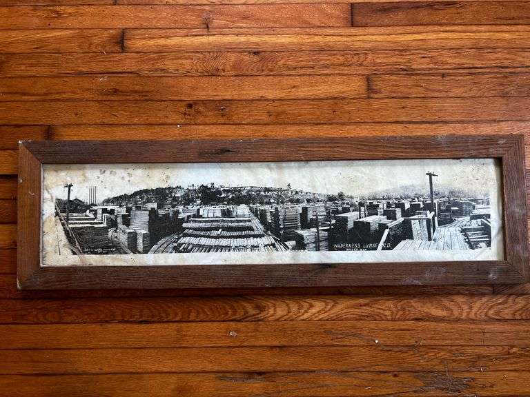 June 1920 Wilderness Lumber Company Nallen, WV framed yard photo - NGW ...