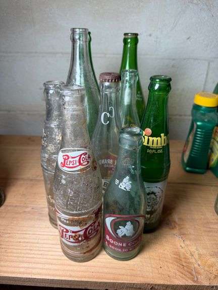 Vintage soda bottle collection - NGW Auctions
