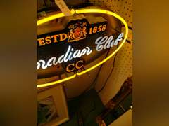 Canadian Club neon sign, powered on when tested - Northern Kentucky ...