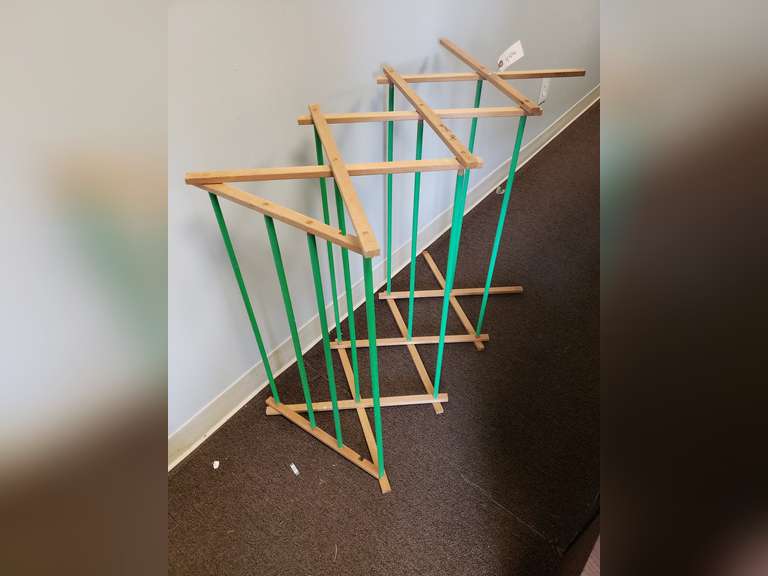 Wood drying rack, missing piece - Northern Kentucky Auction, LLC