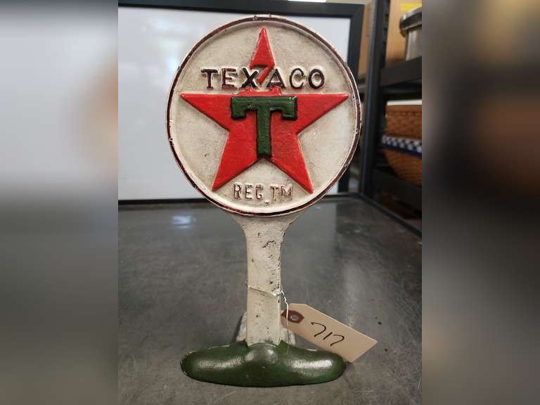 Cast iron Texaco sign - Northern Kentucky Auction, LLC