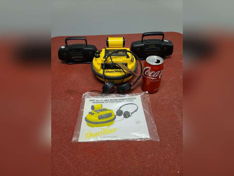 Janey Sound Wave SW-1000 "stereo sound that floats" and 2 mini boom ...