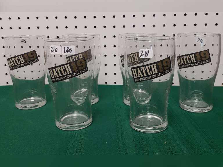 Set of 6 Batch 19 Pre-Prohibition Lager Glasses - Northern Kentucky ...