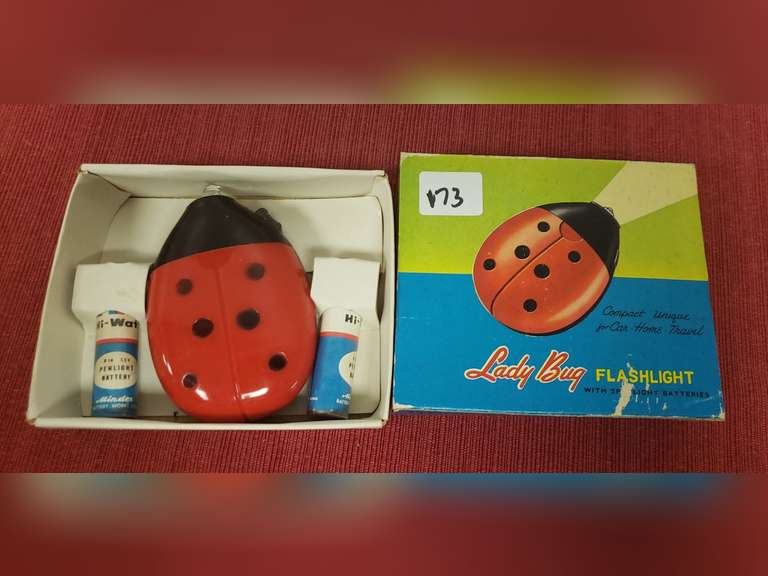 Lady bug flashlight NOS, untested - Northern Kentucky Auction, LLC