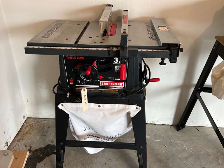 Craftsman 10 inch tablesaw and stand - Northern Kentucky Auction, LLC