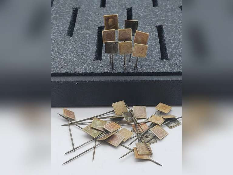 Circa 1915 French postage Stamp Stick Pins, Different Varieties And ...