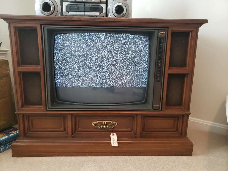 Zenith System 3 console TV, powered on, 40x18x30in - Northern Kentucky ...