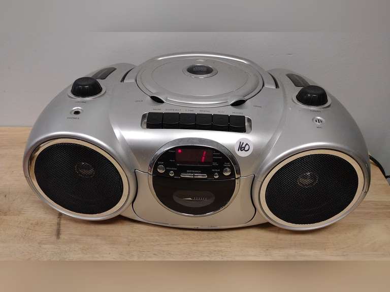 Durabrand AM/FM radio, CD player, powered on, cassette player does not ...
