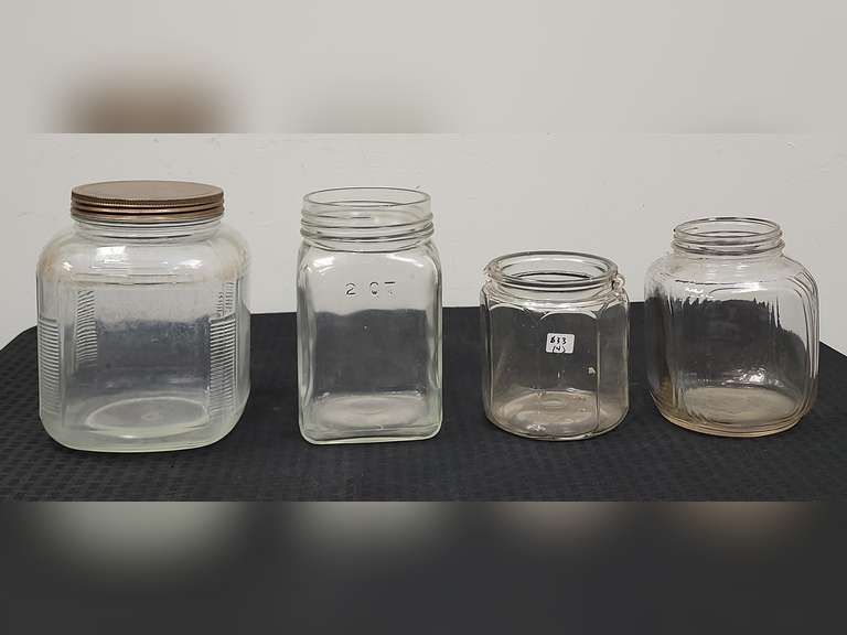 Assorted glass jars - Northern Kentucky Auction, LLC