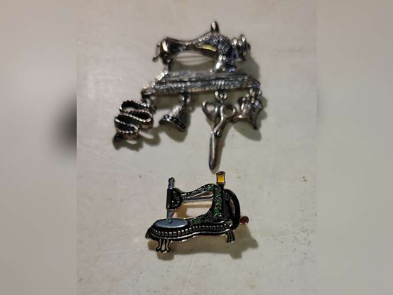Sewing Machine Pins - 1 Marked 925 - Northern Kentucky Auction, LLC
