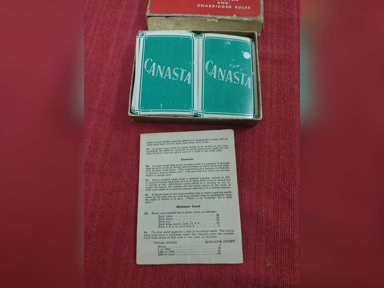 Vintage canasta playing cards. - Northern Kentucky Auction, LLC