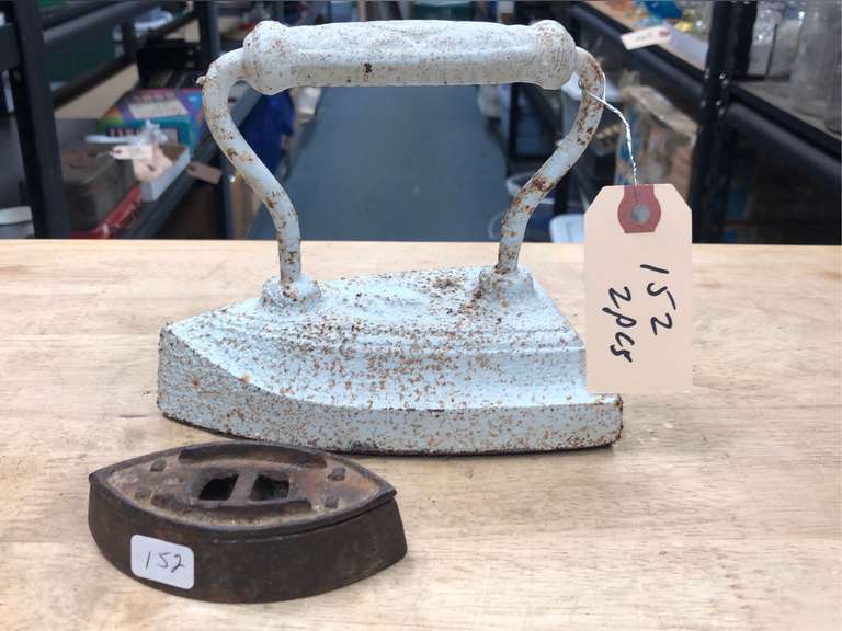 2 Antique Cast Flat Sad Irons - Northern Kentucky Auction, LLC