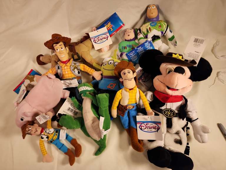 Disney Plush Lot-Mickey and Toy Story - Northern Kentucky Auction, LLC