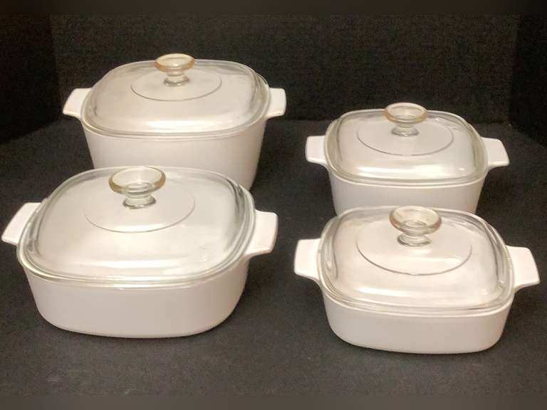 Corning Ware, 1, 1.5, 2 and 3 quart bakers with glass lids. - Northern ...
