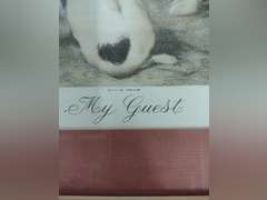 27"X36 1/2", "My Guest", Horse & Rider with Hunting Dogs, Donated by ...