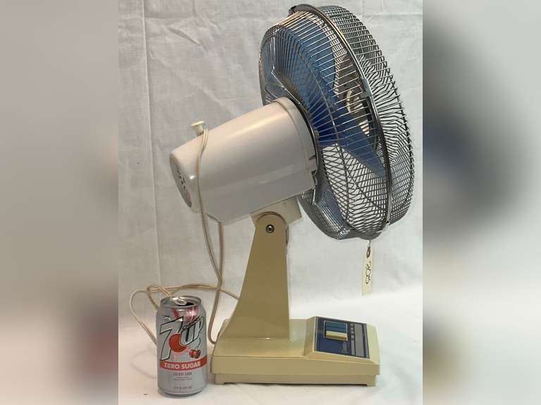Gold Star oscillating fan - powered on - Northern Kentucky Auction, LLC