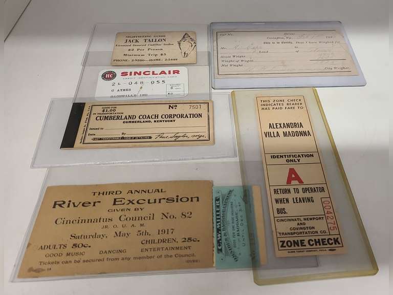 Group of Travel Tickets, Passes & Cards (Cumberland Coach, Buffalo ...