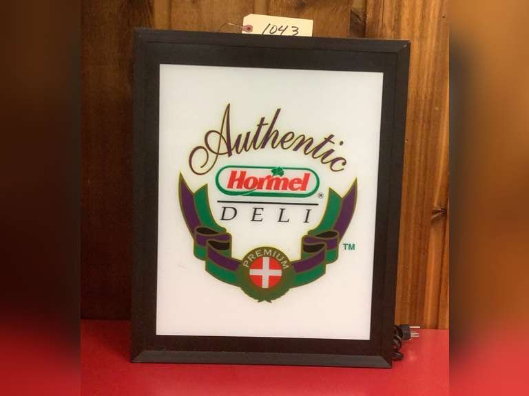 Hormel Deli plastic lighted sign - - Northern Kentucky Auction, LLC