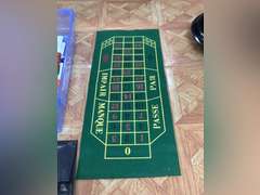 Playing cards, game table covers, Roulette wheel, card shufflers, dice ...
