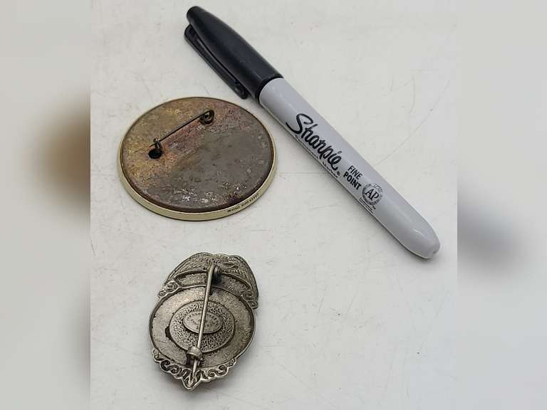 2 Ohio & Indiana Law Enforcement Badges, Stark County, Ohio Deputy ...