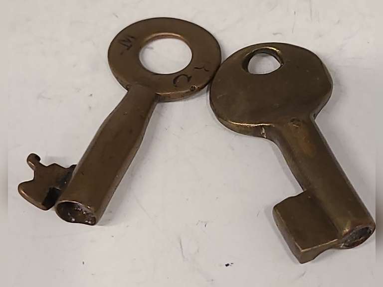 Brass railroad keys - Northern Kentucky Auction, LLC