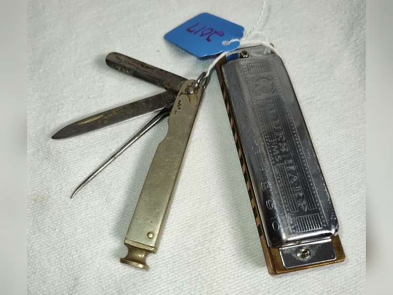 Dawes & Ball pipe knife and Hohner blues harp harmonica - Northern ...