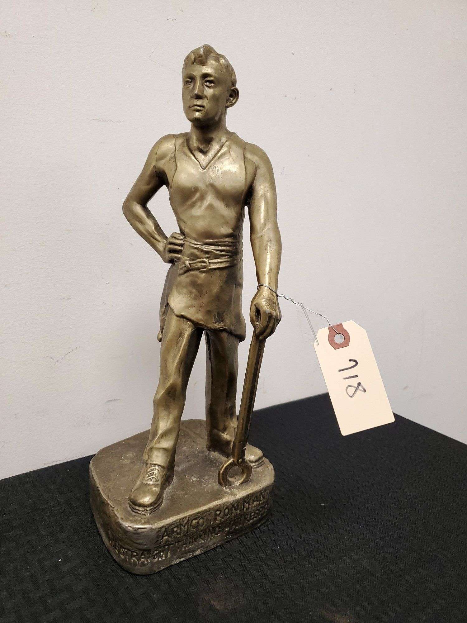 1966 Armco Iron Man Metal Safety Statue Geo F Yostel Store, 53% OFF