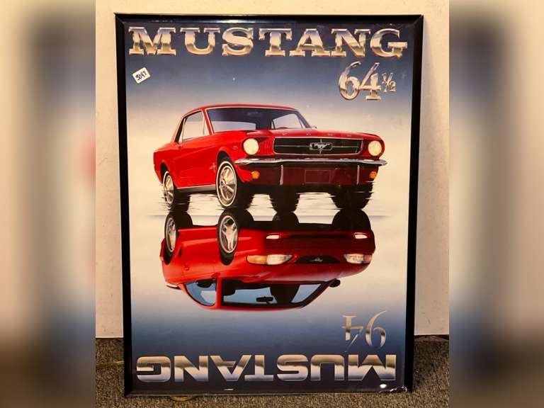 1964½ Mustang poster, 24x18in - Northern Kentucky Auction, LLC