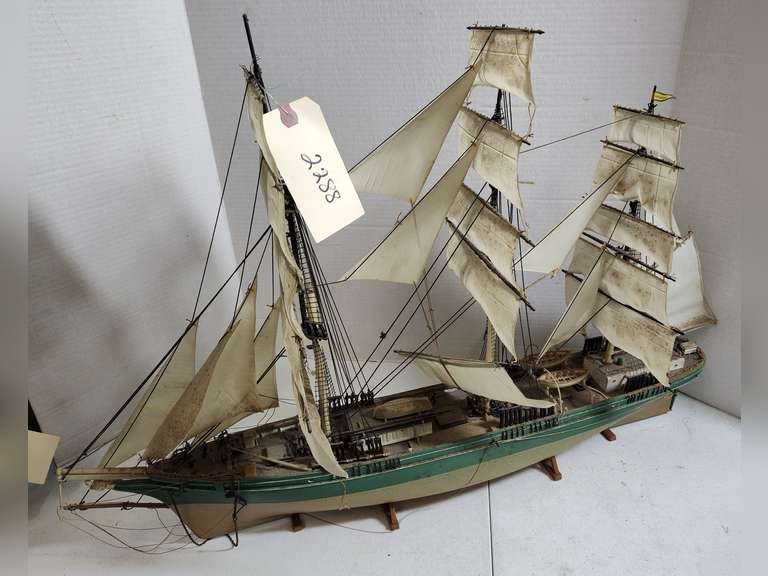 Old model ship - shows wear - Northern Kentucky Auction, LLC