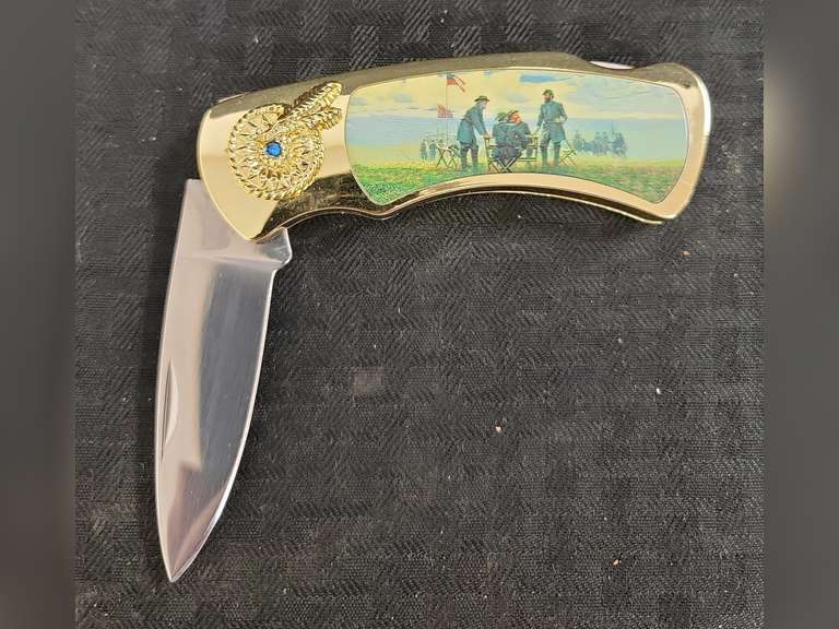 Commemorative Civil War Knife with Tin. - Northern Kentucky Auction, LLC